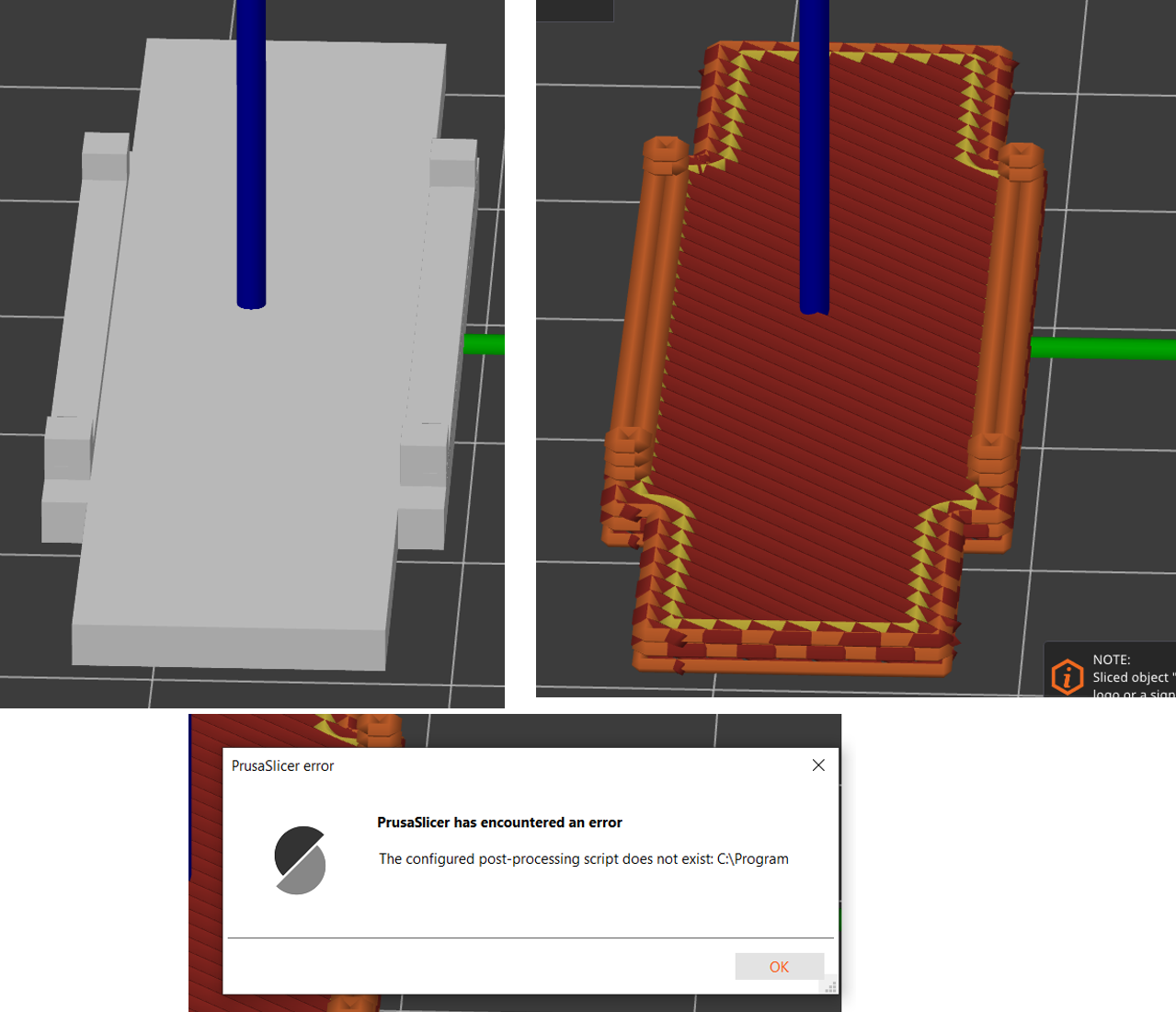 The Configured Post processing Script Does Not Exist PrusaSlicer